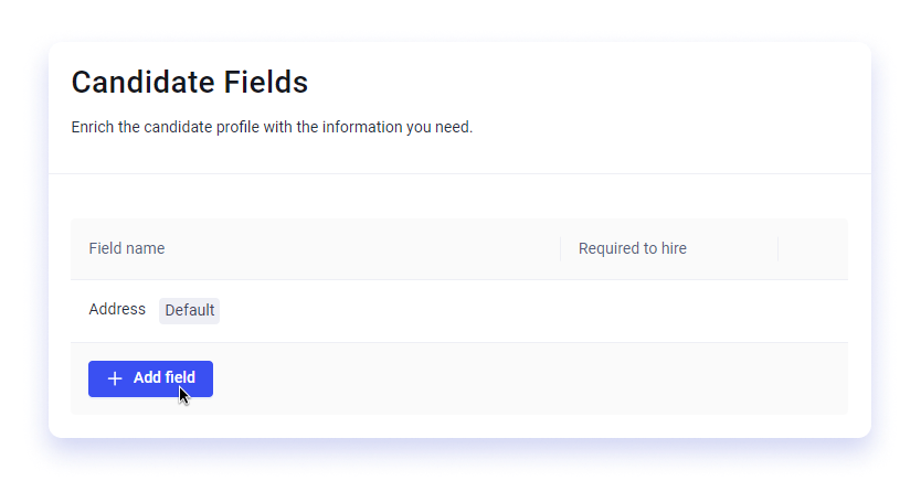 Custom candidate fields – Spark Hire Recruit Support
