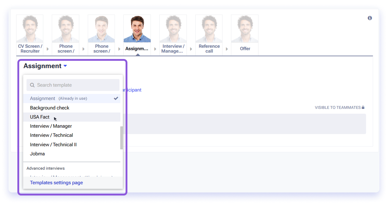 Integration with USAFact – Spark Hire Recruit Support