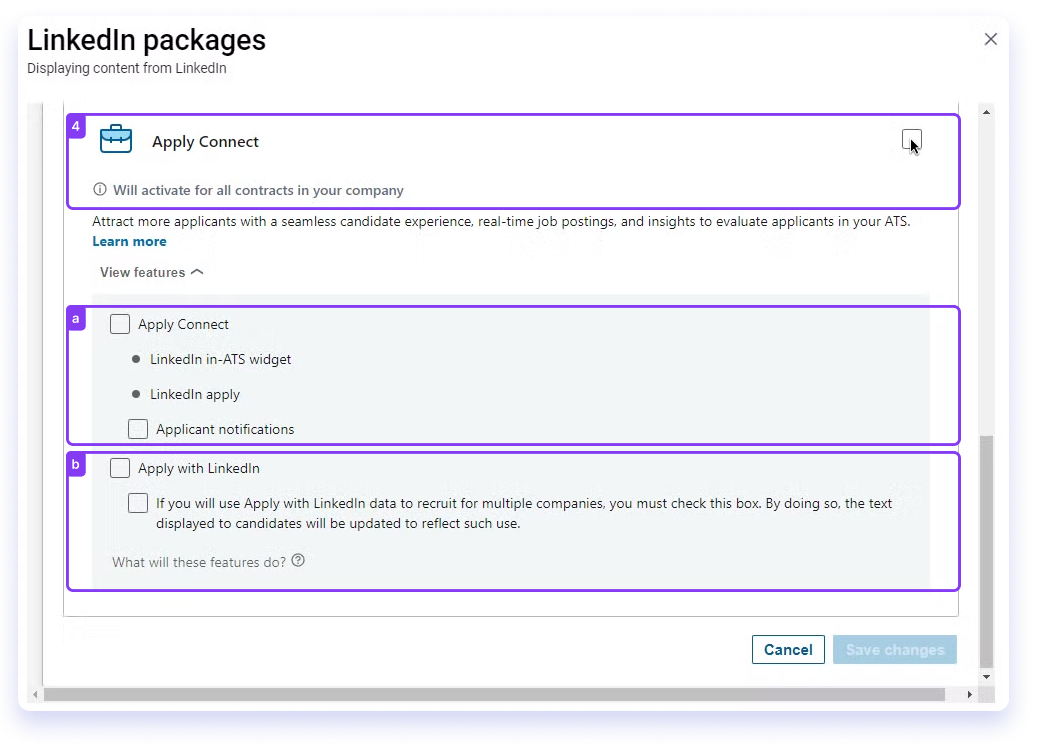 Integration with LinkedIn Apply Connect – Spark Hire Recruit Support