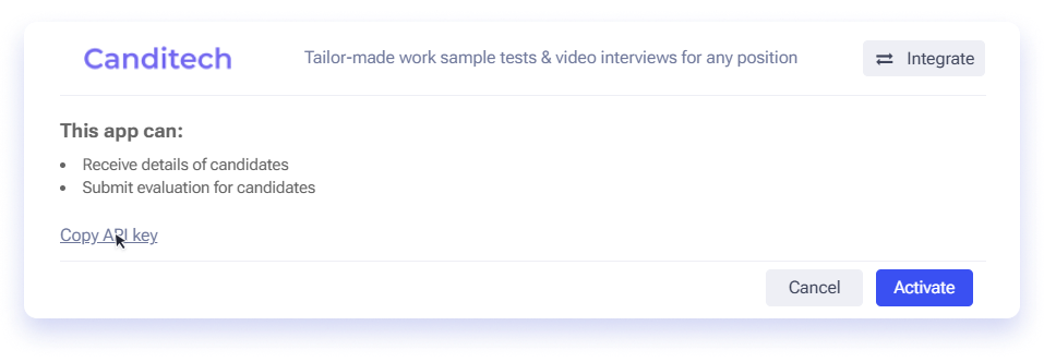 Integration with Canditech – Spark Hire Recruit Support