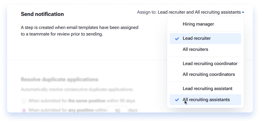 Notify recruiting agencies on candidate progress and status – Spark ...